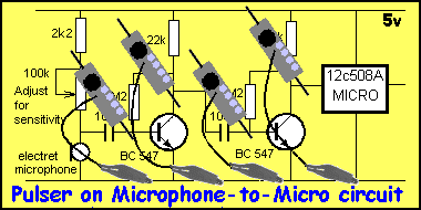 There are 4 points on this circuit to inject a signal with the Pulser.